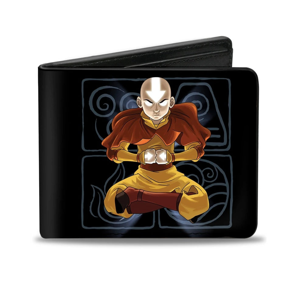 Avatar the Last Airbender Aang Meditating Pose Bifold Wallet ...