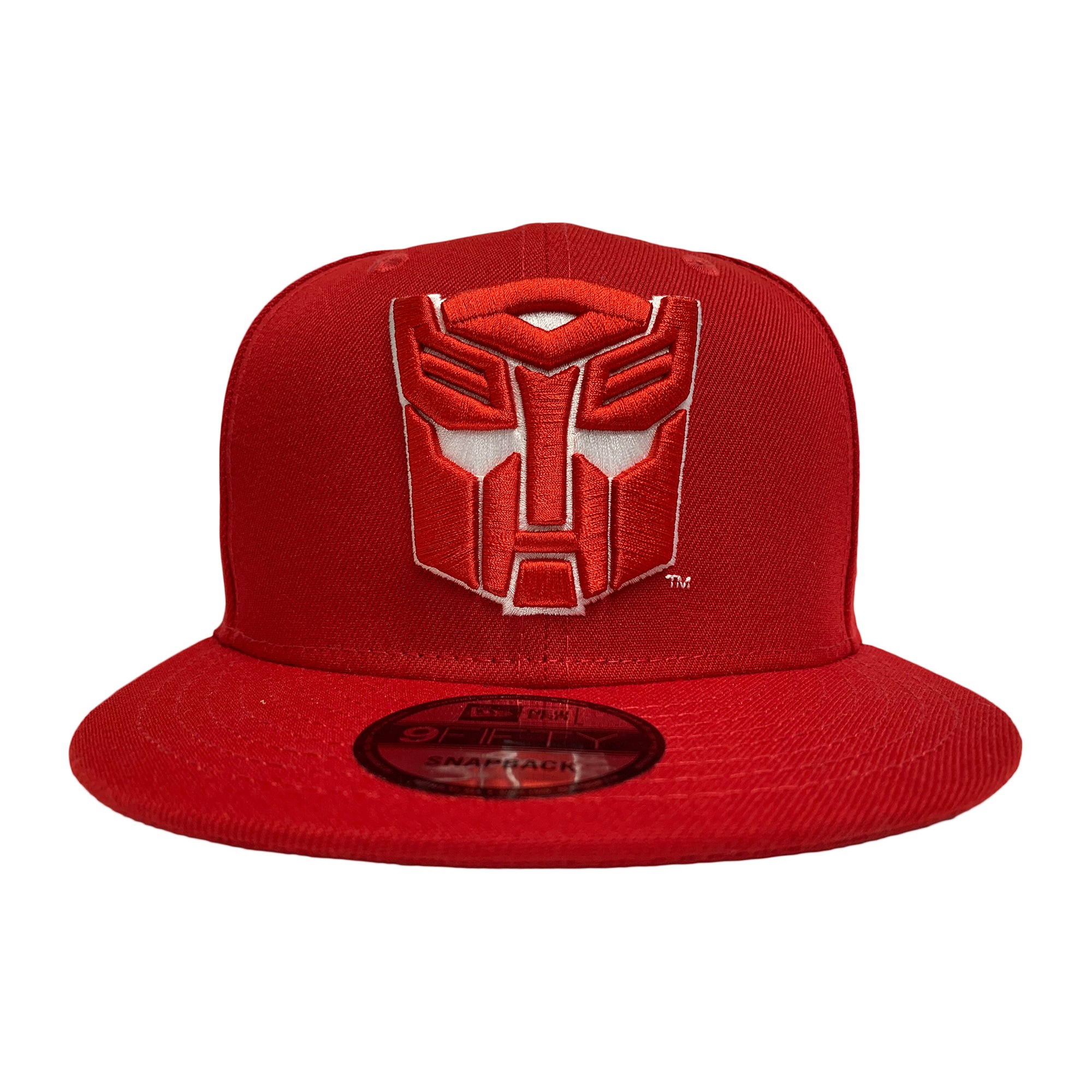 New Era 9FIFTY Transformers Autobot Logo Snapback Hat Cap Red ...