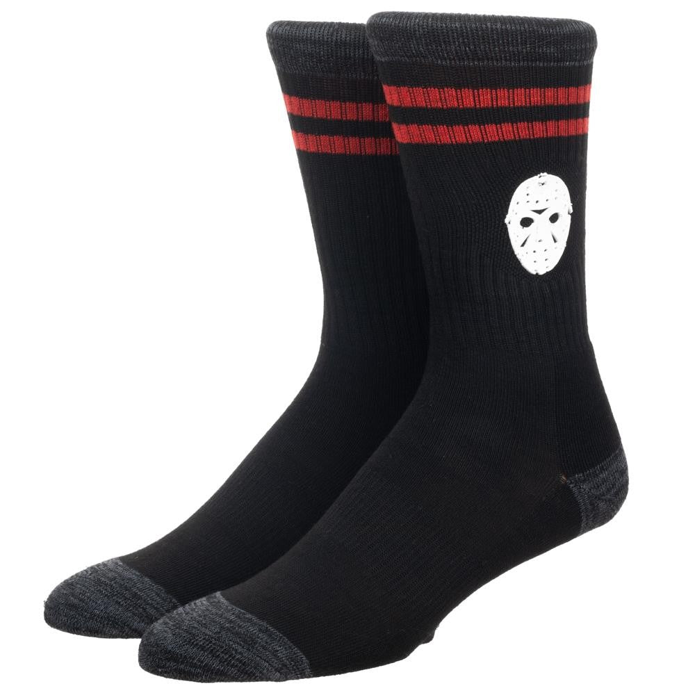 Friday the 13th Jason Rubber Weld Crew Socks – YourFavoriteTShirts